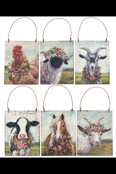 Floral Animal Ornament Set – Farm Girls Fancy Frills