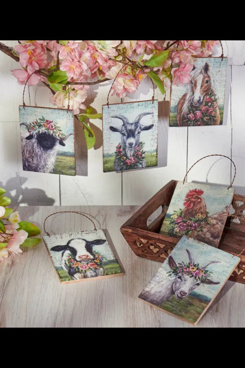 Floral Animal Ornament Set – Farm Girls Fancy Frills