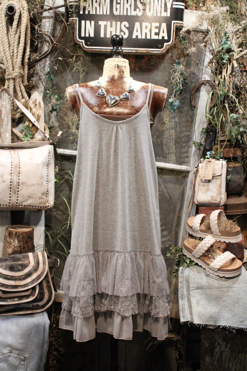 Lovely Layers Grey Dress Extender – Farm Girls Fancy Frills
