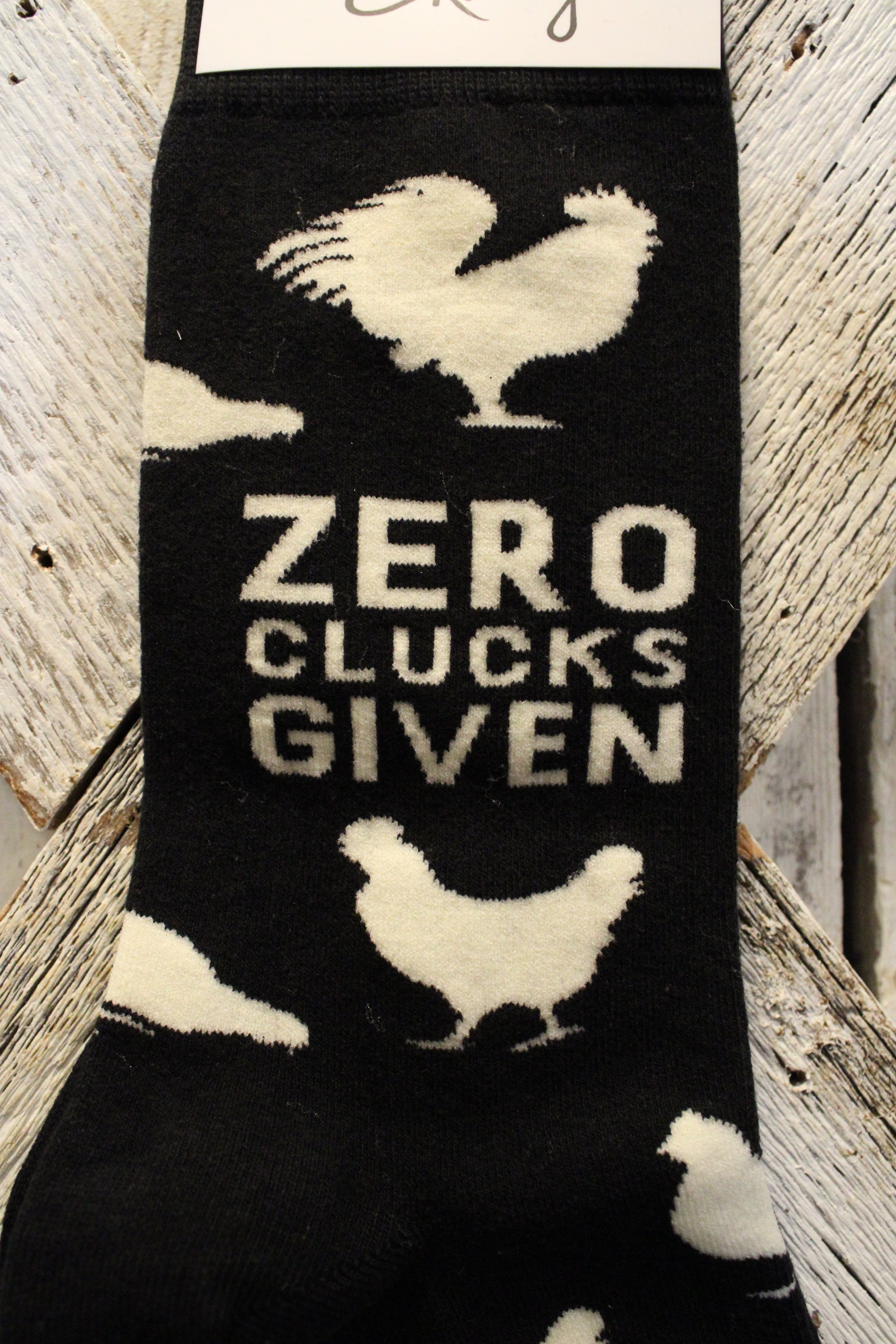 Zero Clucks Given Socks – Farm Girls Fancy Frills