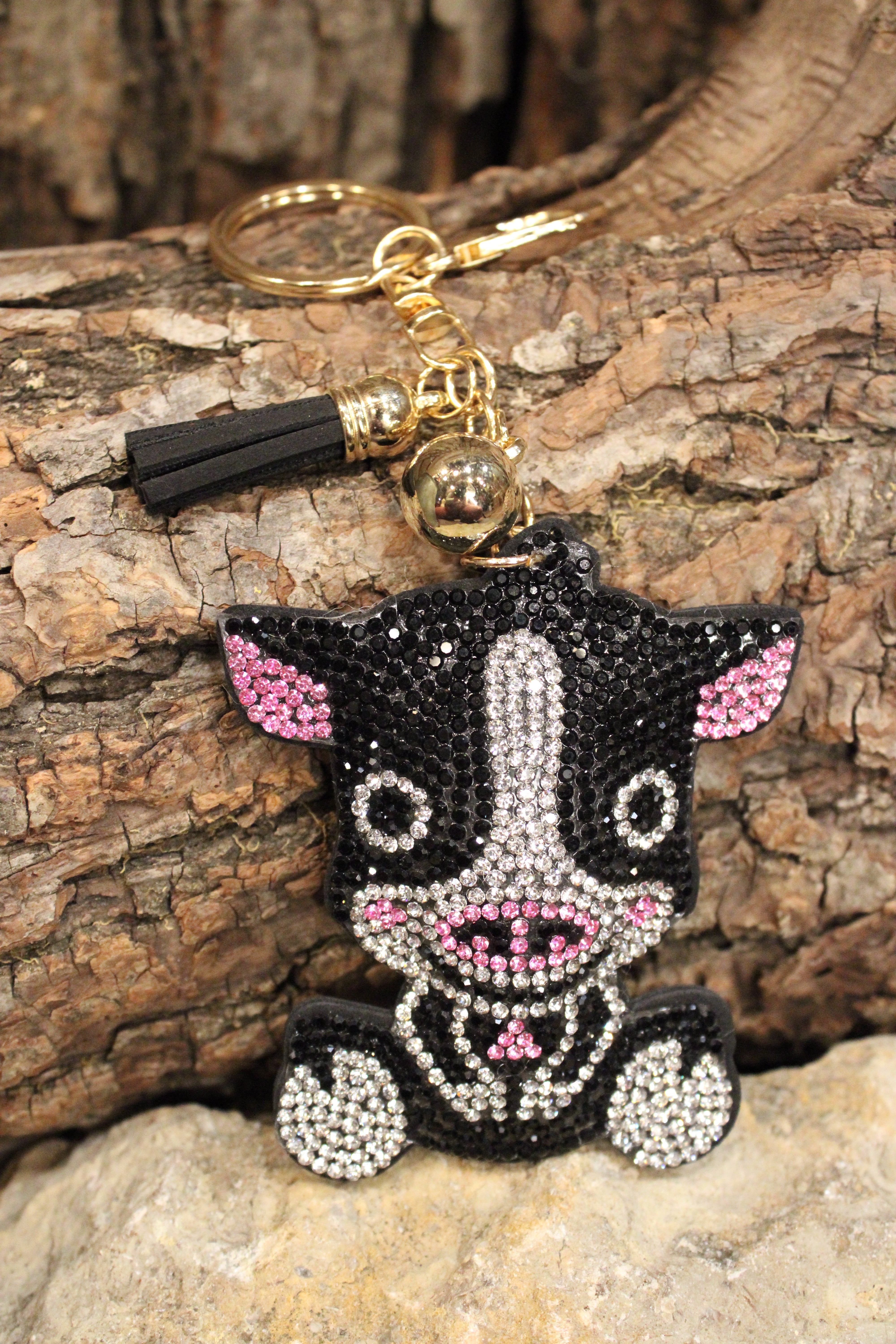 Bedazzled Bessie Keychain – Farm Girls Fancy Frills