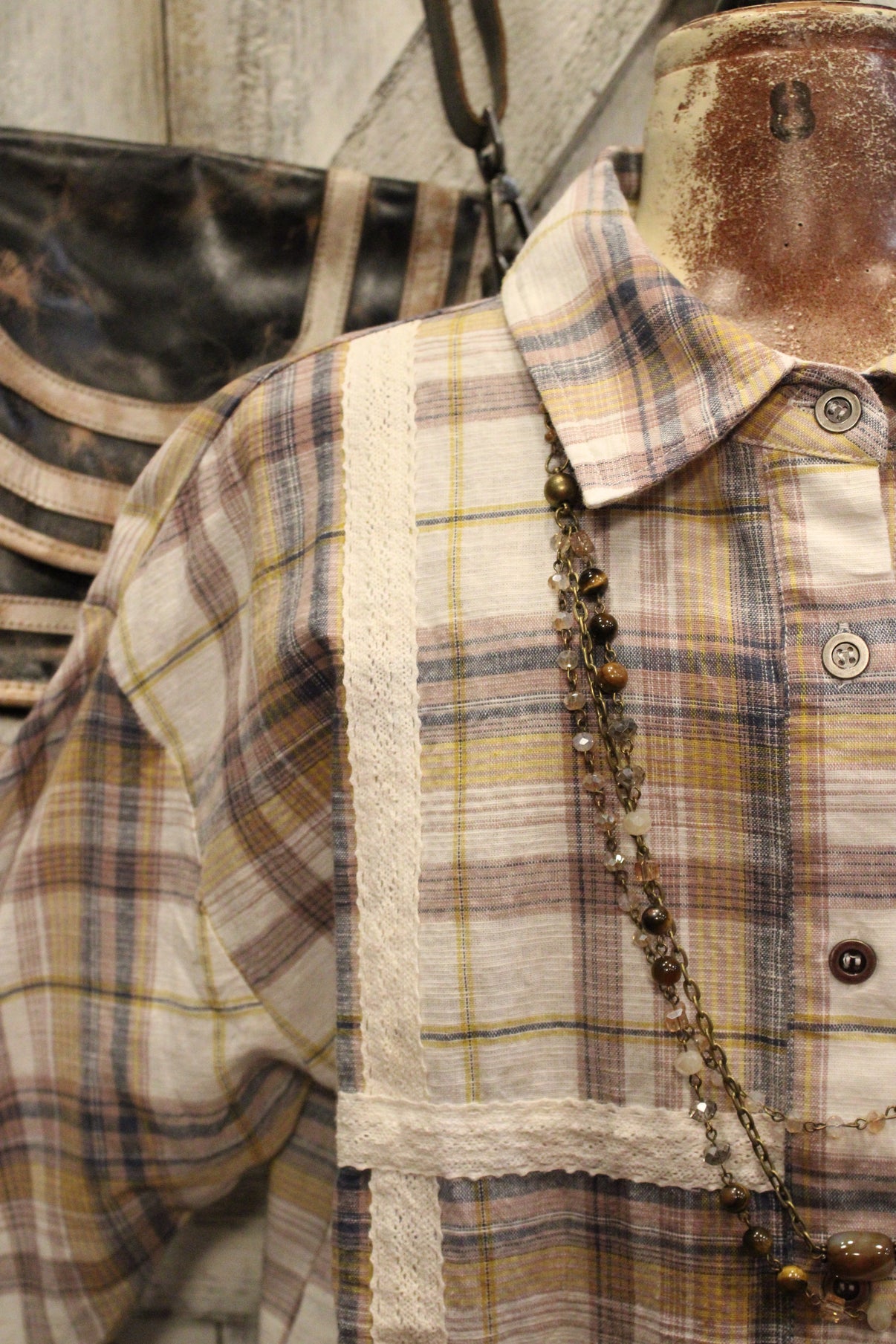 Prairie Lace Plaid Button-Up – Farm Girls Fancy Frills