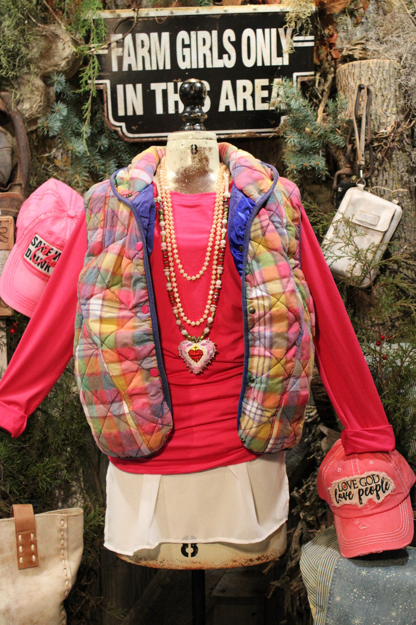 Stained Glass Plaid Vest – Farm Girls Fancy Frills