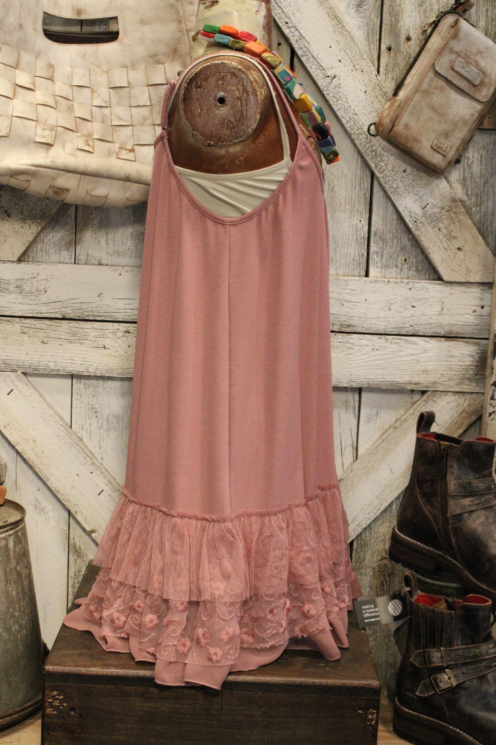 Layers of Lace Dusty Rose Extender – Farm Girls Fancy Frills