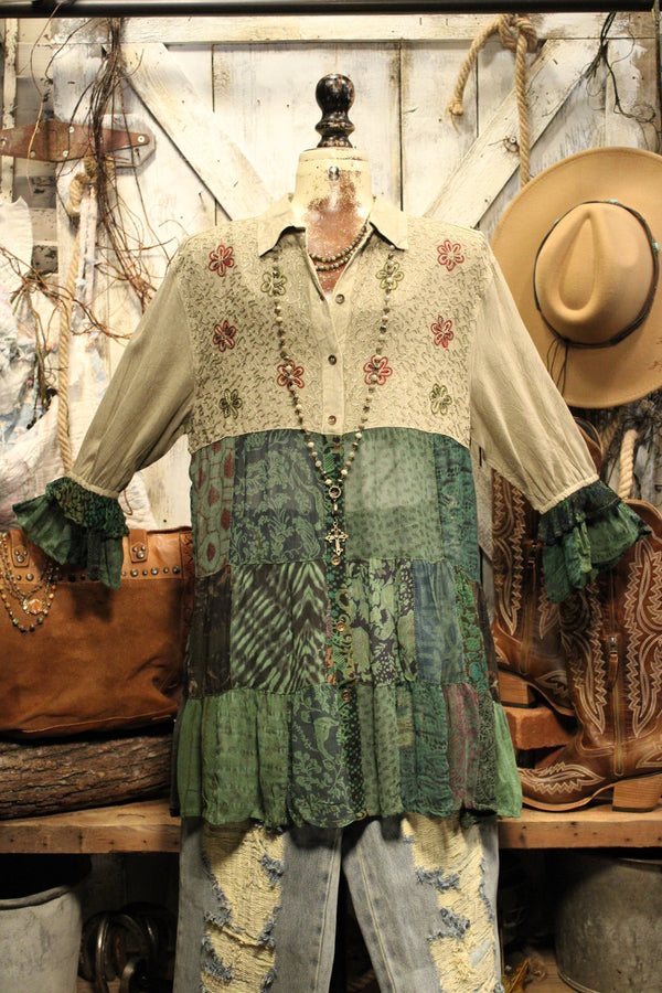Oasis Basil Button Up – Farm Girls Fancy Frills