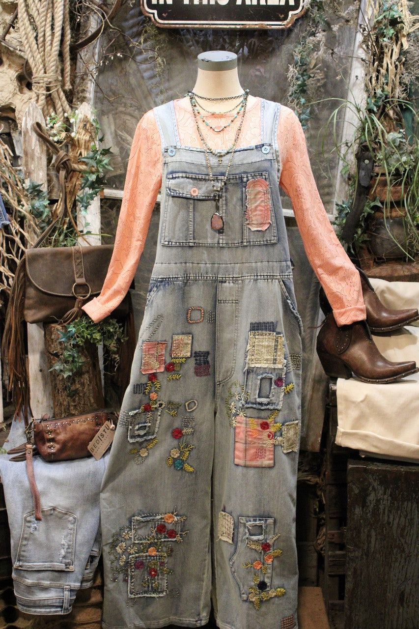Barn Blooms Denim Overalls – Farm Girls Fancy Frills