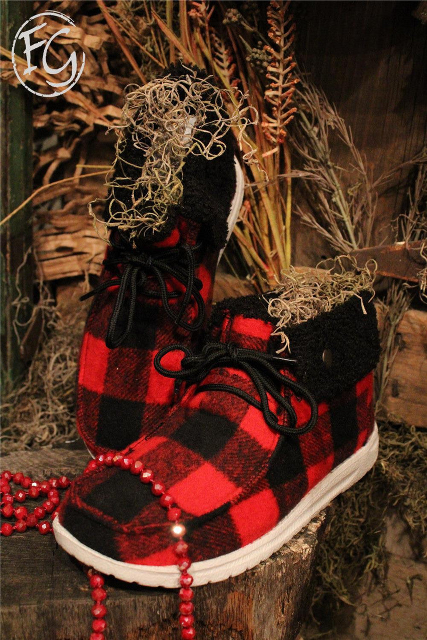 Snuggle Up Plaid Loafers – Farm Girls Fancy Frills